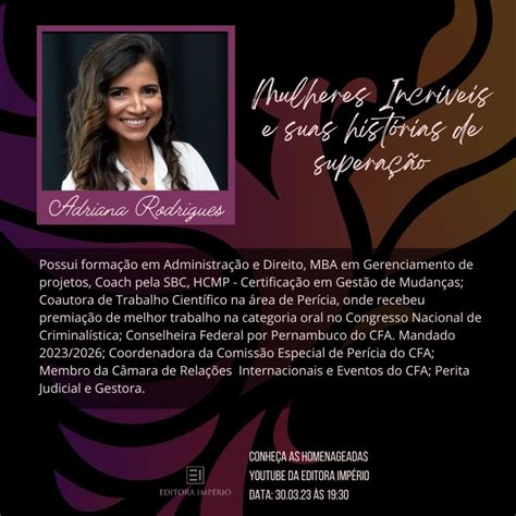 Adriana Rodrigues Relata Em Livro Trajetória De Vitórias Por Meio Da