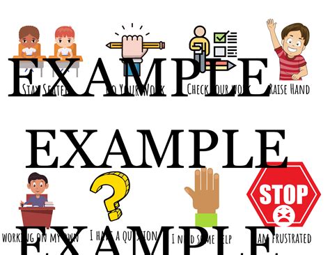 Visual Classroom Behaviors Chart The Good Neuron