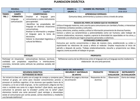 Planeación Didáctica Genially