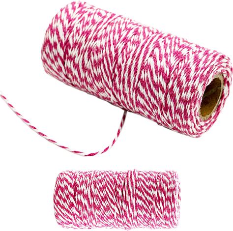 Tenn Well Red And White Twine 200m Cotton Bakers Twine String Perfect For Kitchen Cooking