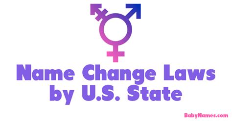 U S Name Change Laws By State BabyNames Com