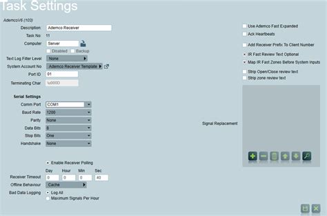 Ademco Serial Receiver Task Patriot Library