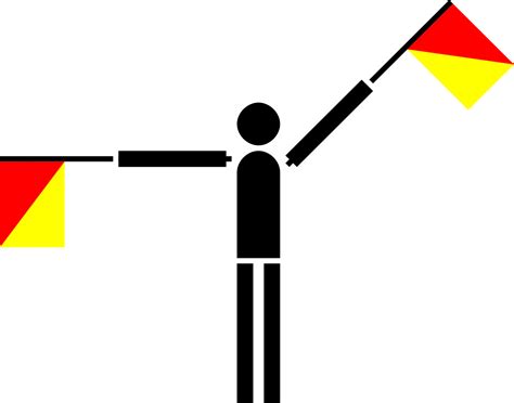 Download Semaphore Flag Naval Royalty Free Vector Graphic Pixabay
