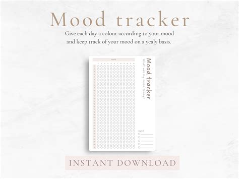 Printable Mood Tracker Printable Free Templates