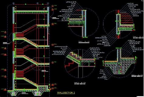 دانلود دتایل اتوکد لی آوت اجرایی جعبه پله با دتایل Dwg Artofit