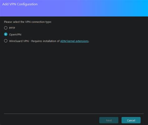 Cant Create An Openvpn Connection Rasustor