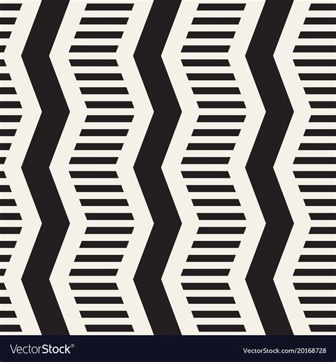 Seamless Zigzag Line Pattern Abstract Royalty Free Vector