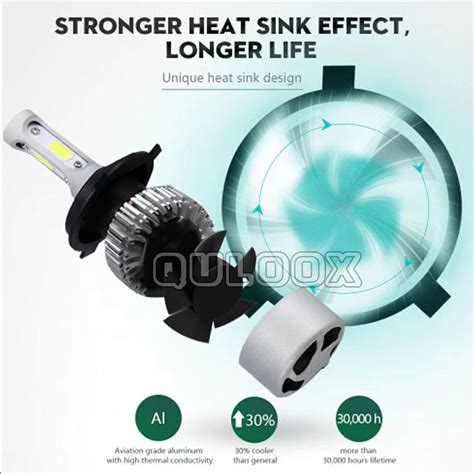 4pcs Fit Pontiac Firebird Trans Am 1977 1981 4x6 Led Headlights Hi Lo Beam Drl Ebay