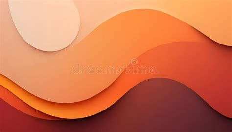 Abstract Layers In Warm Gradient Colors With Smooth Curves Stock Illustration Illustration Of