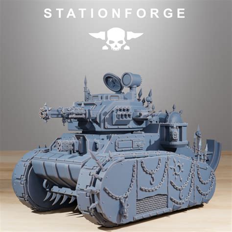3d Printable Grimguard Light Tank Corrupted Conversion Kit By Station Forge