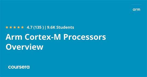 Arm Cortex M Processors Overview Coursera