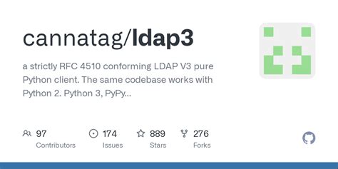 GitHub Cannatag Ldap A Strictly RFC Conforming LDAP V Pure Python Client The Same