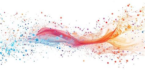 Vibrant Digital Data Flow Visualization With Colorful Splashes And