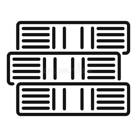 Database Center Presenting Secure Data Storage System Icon Stock Vector