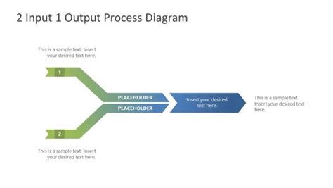 Editable Two Input One Output Arrows Powerpoint Presentation Template