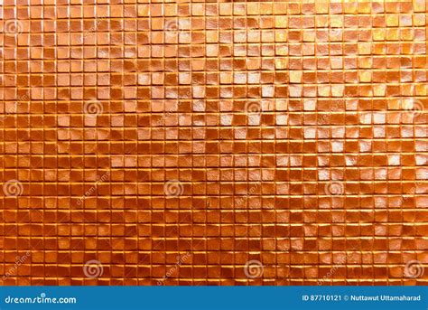 Seamless Orange Wall Ceramic Tile Background Stock Illustration Illustration Of Mosaic