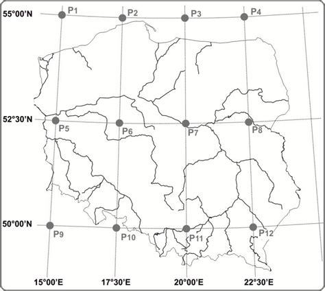 Grid Points Used In The Study Download Scientific Diagram