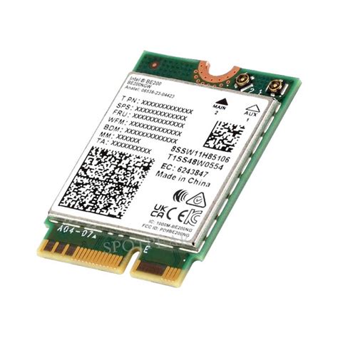 Intel Be200 Wireless Wlan Card Gigabit Tri Band Wifi7 Bluetooth 5 4 M 2
