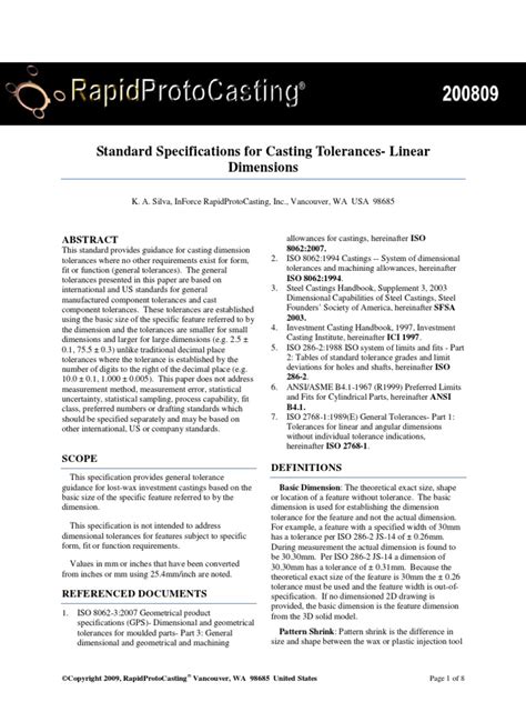 Tolerancias Js 13 Engineering Tolerance Casting Metalworking