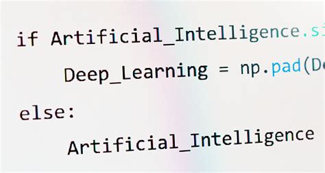 컴퓨터 모니터에 표시되는 인공 지능 프로그래밍 코드의 클로즈업 사진 0명에 대한 스톡 사진 및 기타 이미지 0명 개념