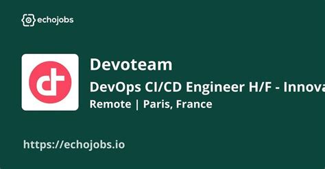 Hiring Devops Cicd Engineer Hf Innovative Tech Remote Paris
