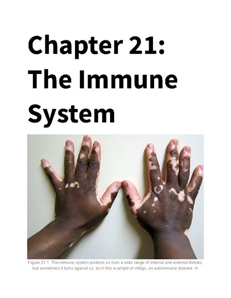 Chapter 21 Immune System Chapter 21 The Immune System Figure 21 The Immune System Protects