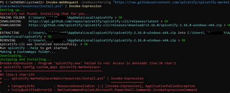 Installation Error Issue 2096 Spicetify Cli GitHub