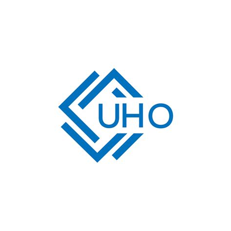 Uho Technology Letter Logo Design On White Background Uho Creative