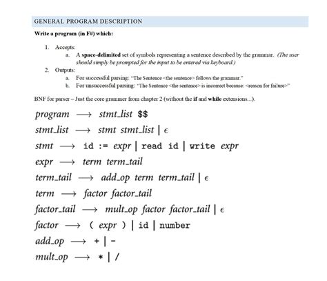 Solved General Program Description Write A Program In F