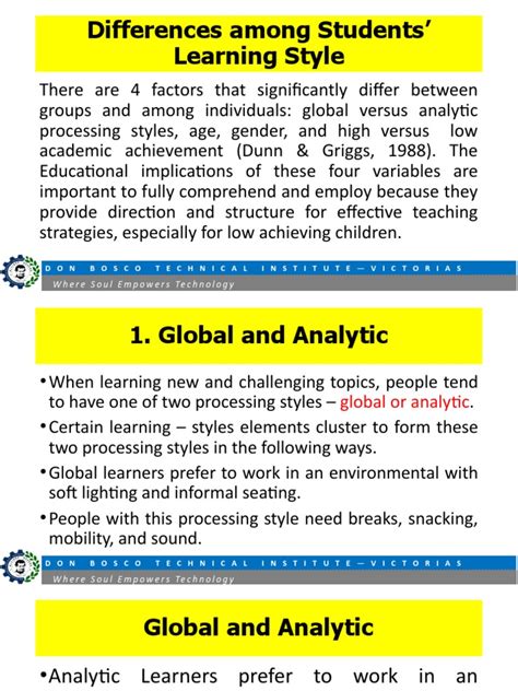 Chapter 4 Learning And Memory Lesson 2 Learning Styles Pdf Learning Styles Learning