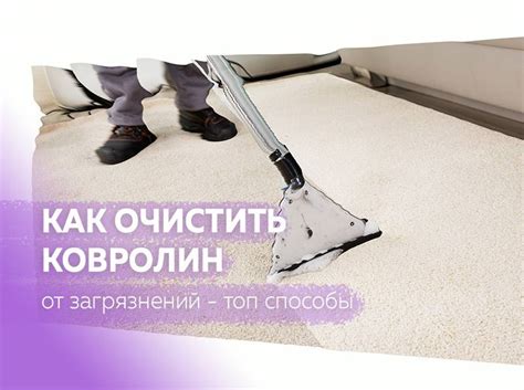Как почистить ковролин в домашних условиях: какое средство выбрать для ...