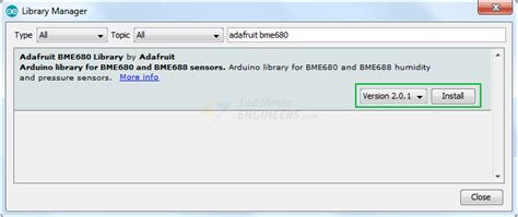 In Depth Interface BME680 Gas Pressure Humidity Temperature Sensor