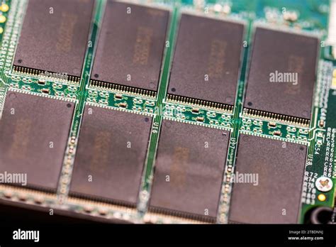 Memory Chips Of A SATA SSD Hard Drive Stock Photo Alamy