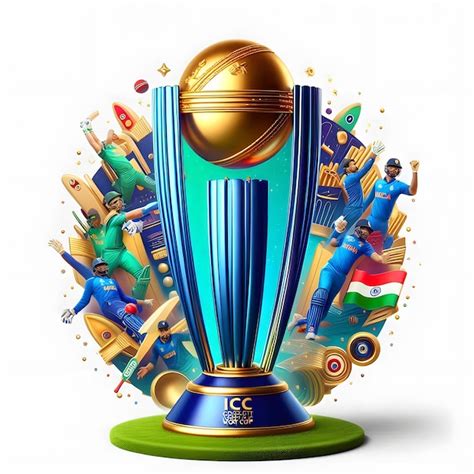 Premium Photo Icc Cricket World Cup Celebration Winning Trophy Rophy Poster Socials Media