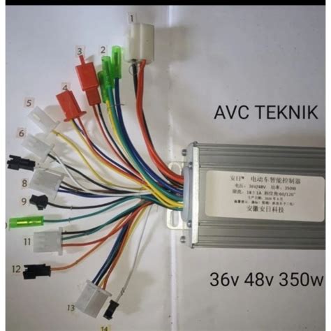 Jual Controller Bldc Universal 36v 48v 350w Sepeda Listrik Shopee Indonesia