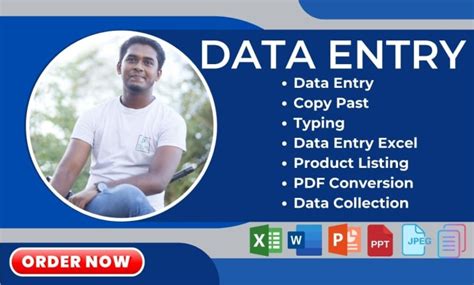 do excel data entry typing copy paste and data entry by raju0614