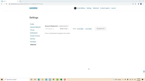 How To Get Venmo Statement