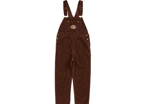 Supreme Dickies Corduroy Overalls Brown Mens Fw22 Us