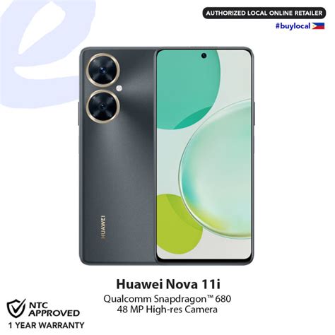Huawei Nova 11i 6 8 Display Up To 90 Hz Refresh Rate 8GB RAM 256GB 48MP Camera 5 000