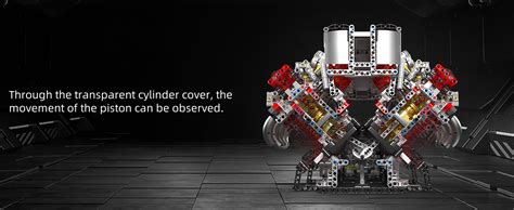 Mould King V8 Engine Building Blocks Sets V8 Engine Model Kit That