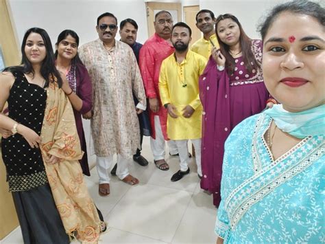 deeksha jaiswal on linkedin diwali celebration in office 🪔🪔🎇