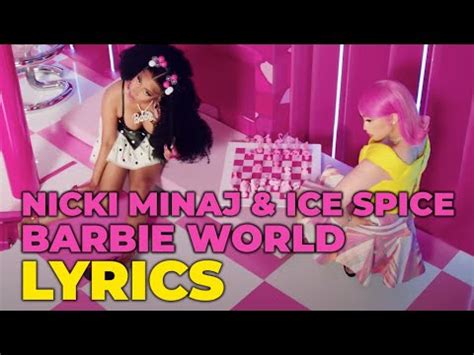 Nicki Minaj & Ice Spice – Barbie World (With Aqua) [Lyric Video] - YouTube