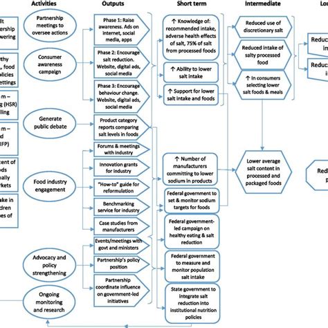 Revised Logic Model Of The Partnership Program Adapted By Rosewarne Et Download Scientific