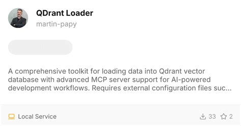 Qdrant Loader Mcp Servers · Lobehub