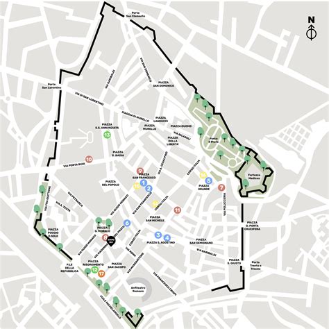 Arezzo Tourist Map Tourist Map Map Arezzo
