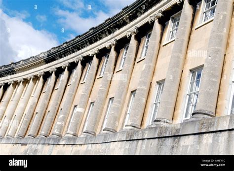 Georgian Royal Crescent In City Of Bath England UK Stock Photo Alamy