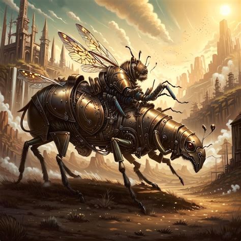 Premium Ai Image Robotic Insect