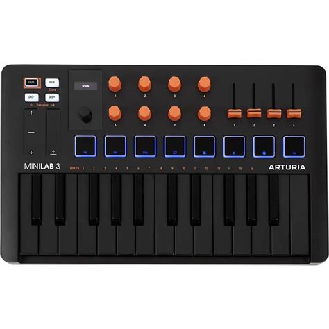 Arturia Minilab 3 Orange Compact Midi Keyboard And Pad Reverb