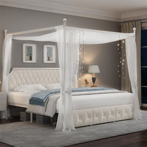 King Size Four Poster Canopy Bed Trianon Canopy Bed King