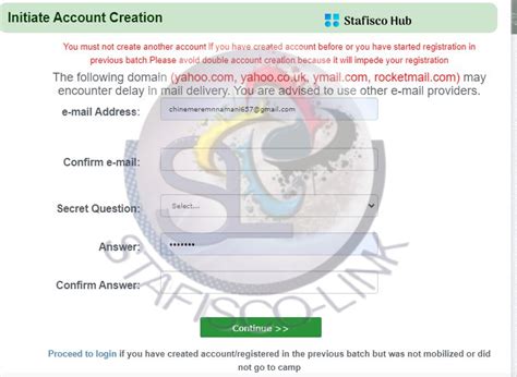 NYSC Batch A Stream Registration Portal Step By Step Guide On How To Fill NYSC Form